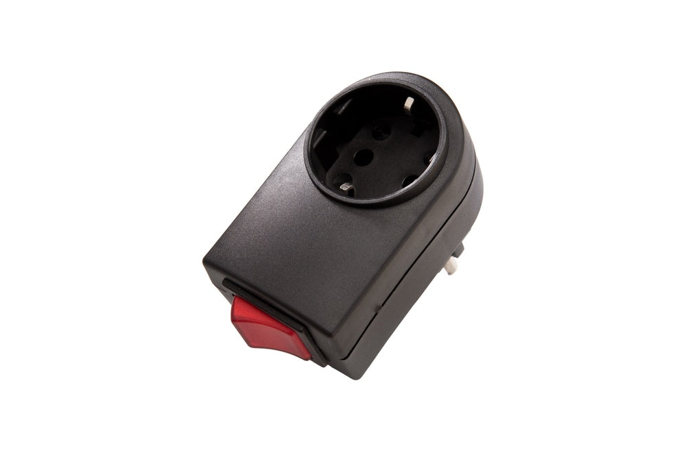 Martin Kaiser Adapter Plug With Earthing Contact Illuminated Switch ...