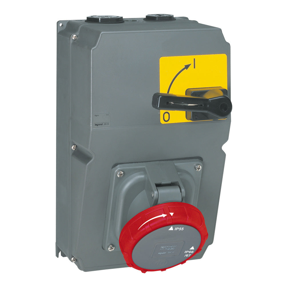 CEE Switched Socket Outlet 400V 125A 6H 3P IP67 Hypra - 059115 ...