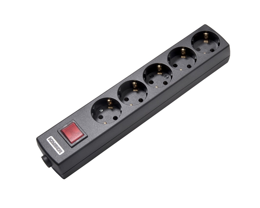 Martin Kaiser 5-Way Socket With Switch 45 Degree Black - 1085/SW ...