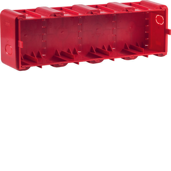 Hager Berker 4-Gang Flush Mounted Housing Wall Box Red - 18720040 ...