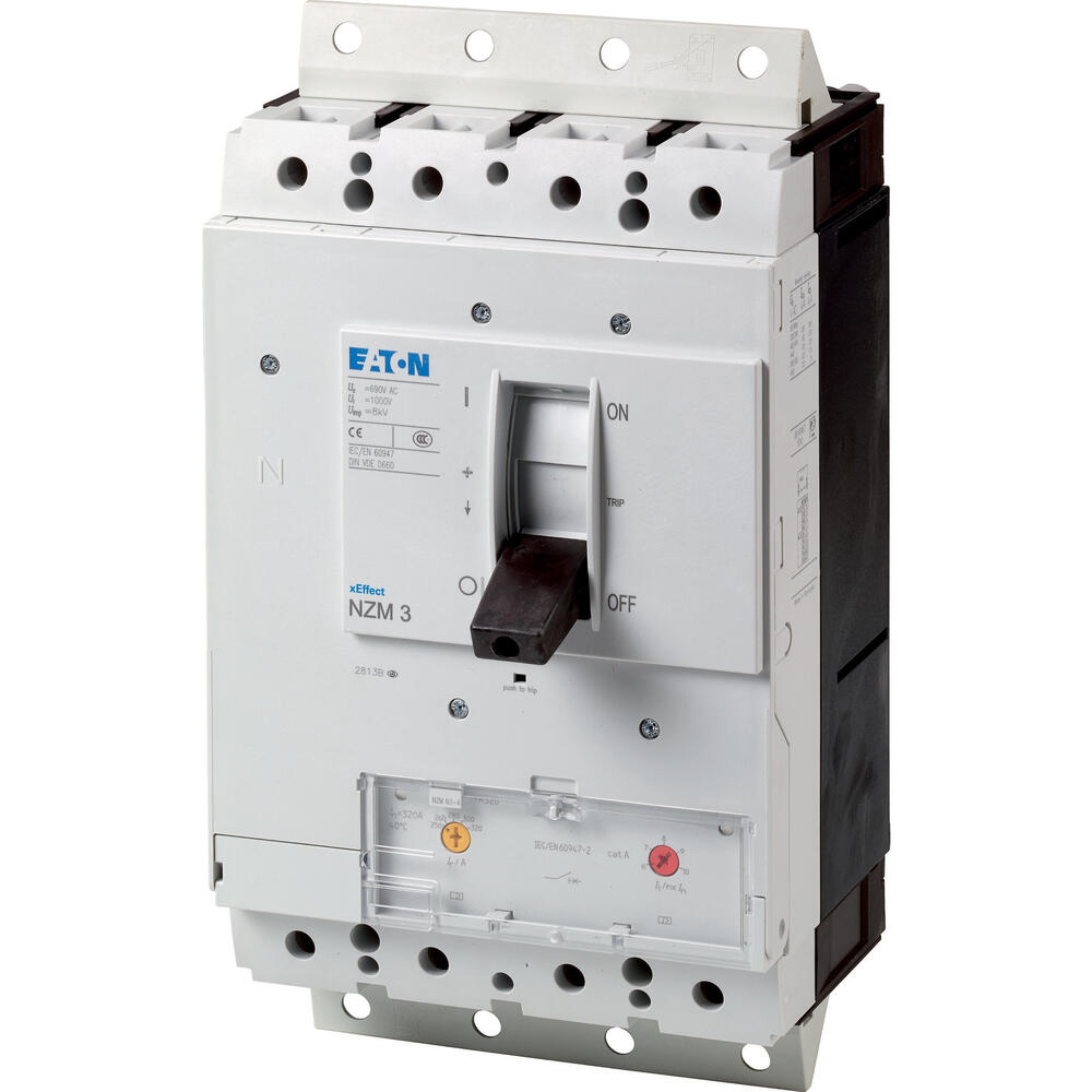Eaton NZMH3-4-A400-SVE Circuit Breaker 4P 400A 150KA Withdrawable Unit ...