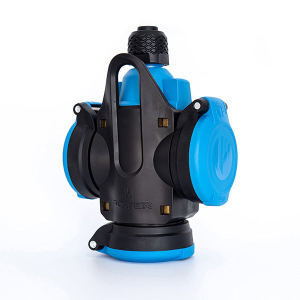 Power Solid 3-Way Grounding Suspension Coupling IP54 Black/Blue (Europ ...