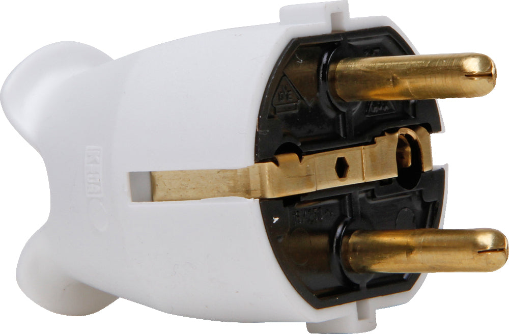Right Angle Plug - Plastic - CEE 7 VII - Arctic White - 175702055 [50 ...