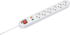 Bachmann Smart Table Socket 6x230V Surge Protection 1.5m (European Soc ...