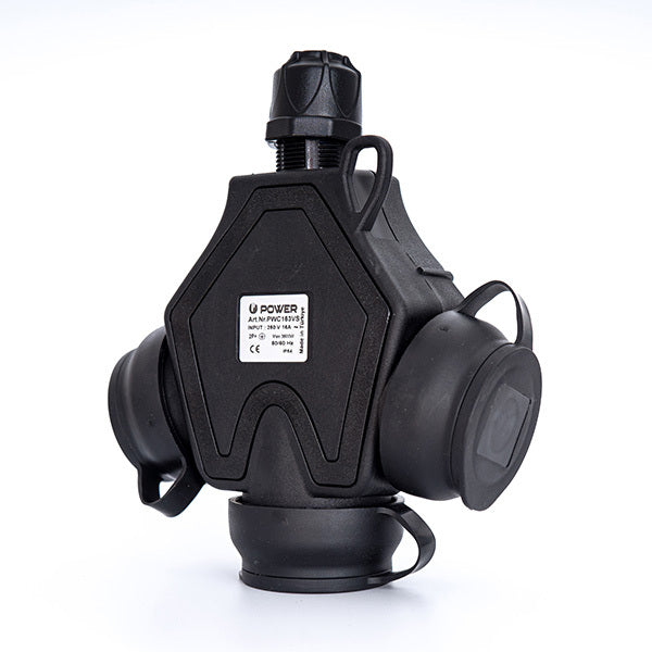 Power Solid Coupling 3-way Grounding IP54 Black (European Socket) - PW ...