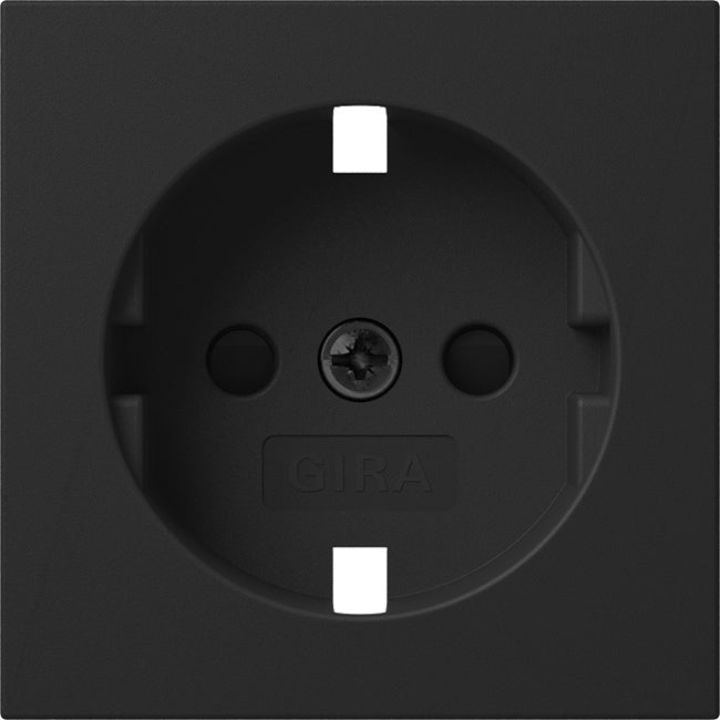 Gira Shuko Socket With Child Protection System 55 Black - 4921005 ...
