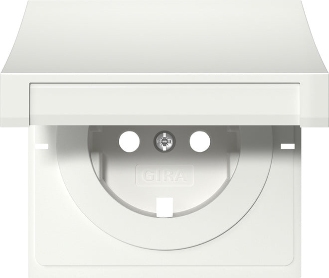 Gira F100 White HC Schuko Socket Cover - 4922112 | Tameson.com