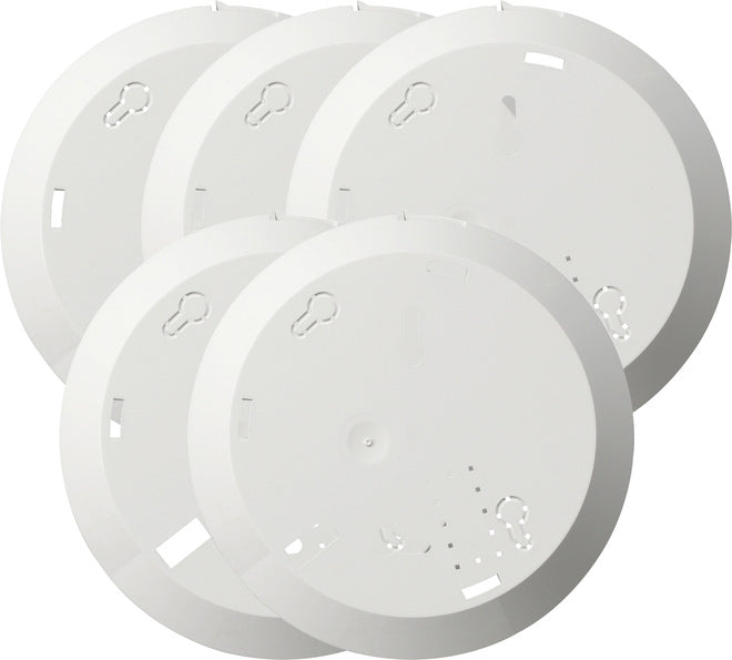Gira Set Of 5 Smoke Alarm Mounting Plates White - 845000 | Tameson.com