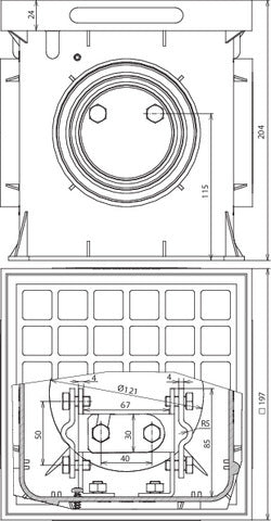 Dehn UF Test Joint Box Plastic FL40 197x197x204mm - 549050 | Tameson.com