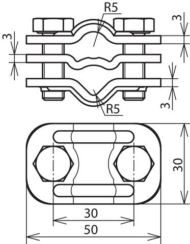 Dehn Uni Disconnecting Clamp With Intermediate Plate - 459003 | Tameson.com