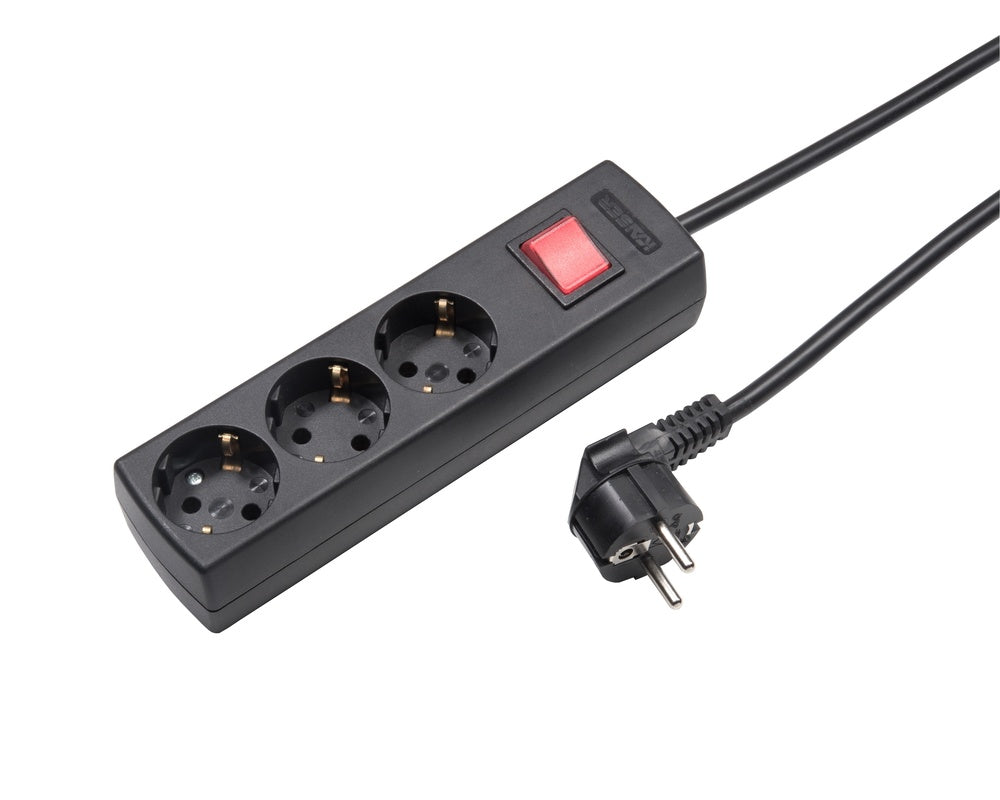 Martin Kaiser 3-Way Socket 45 Degree With Switch And Cable 5M (European ...