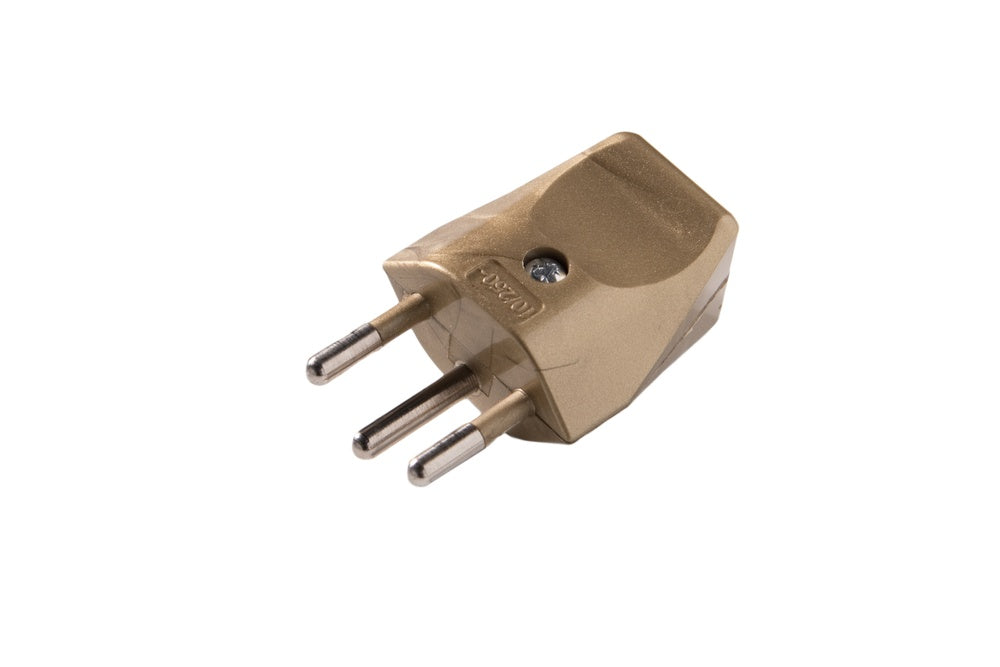 Martin Kaiser Swiss Plug Type 12/10 Amp With Earthing Contact Gold - 5 ...