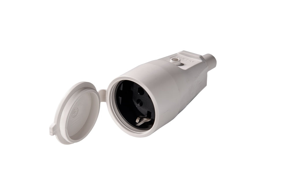 Martin Kaiser PVC Coupling Socket With Earthing Contact IP44 Grey - 552 ...