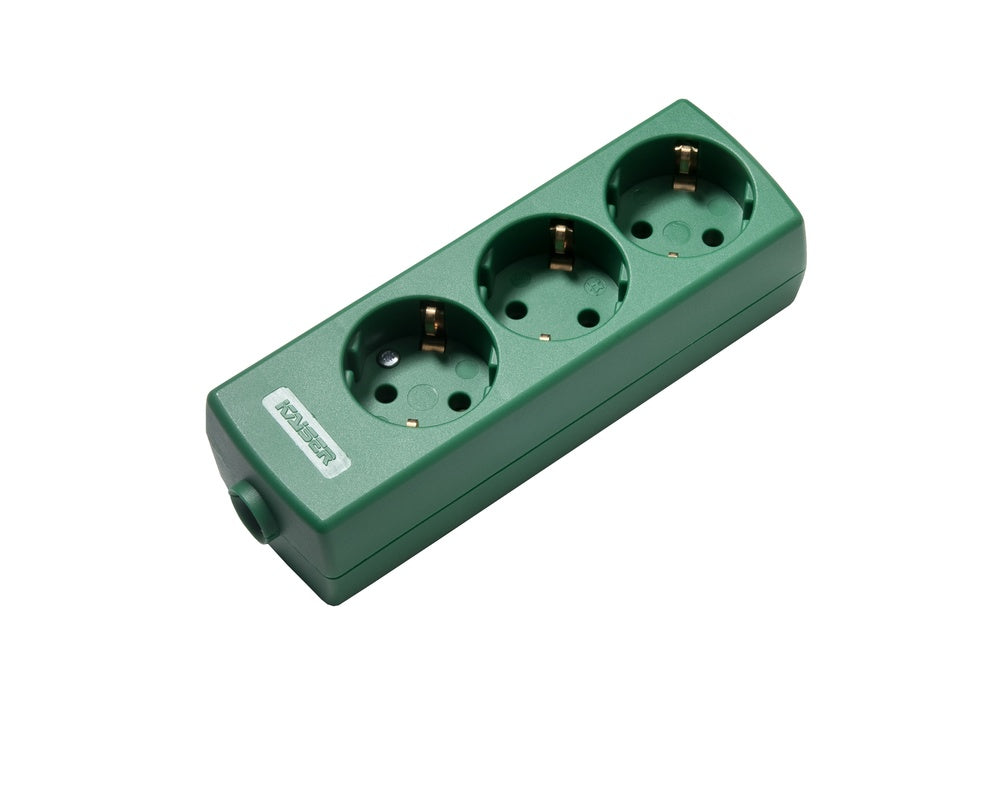 Martin Kaiser 3-Way Socket 45 Degree With Earthing Contact Green ...