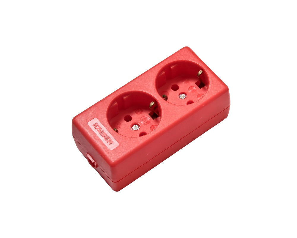 Martin Kaiser Red 2-Way Socket With Earthing Contact MK (European ...