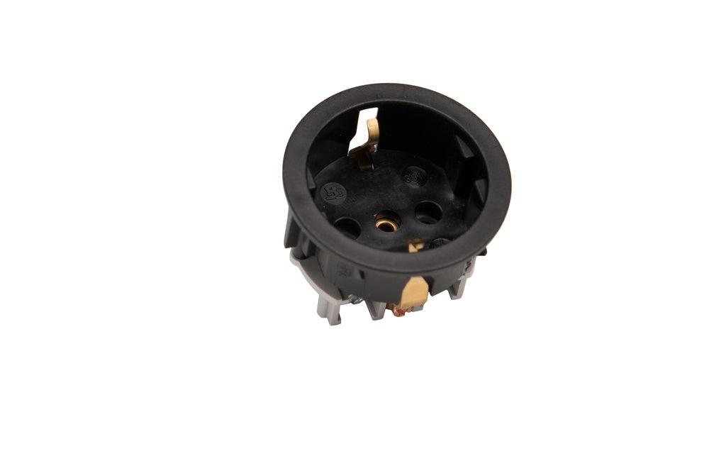 Martin Kaiser Black MK 1-Way Flush-Fitting Socket With Earthing Contac ...