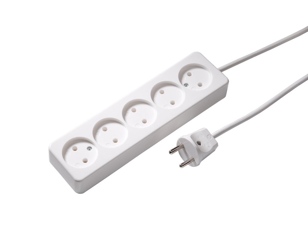 Martin Kaiser 5-Way Socket Non-Earthed 16Amp With 1.5m Cable (European ...