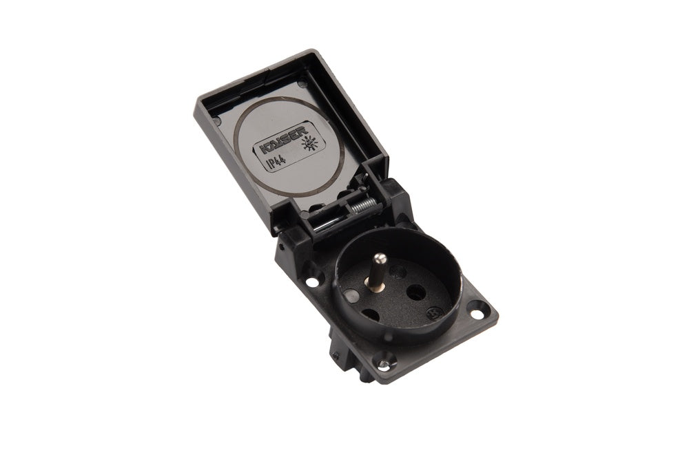 Martin Kaiser 1-Way Flush-Fit Socket Earthing Pin Hinged Cover IP44 Sh ...