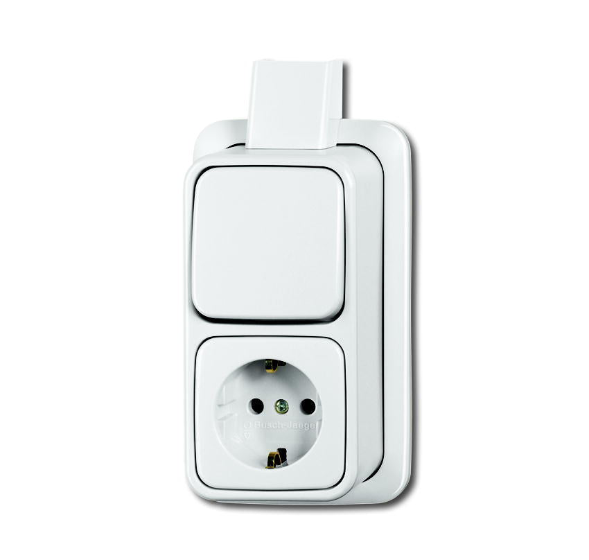 ABB Busch-Jaeger Surface Mount Switch Socket Combination ...