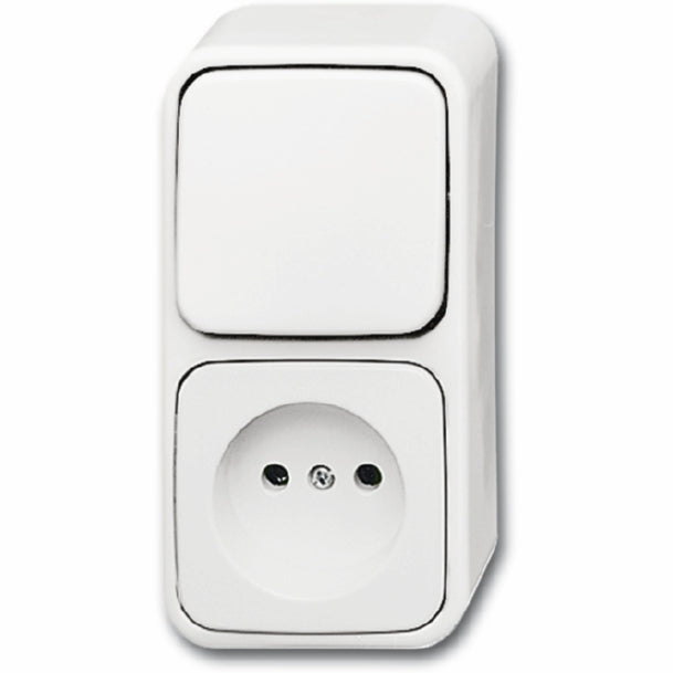 ABB Busch-Jaeger Combination Switch Socket Outlet - 2CKA001642A0159 ...