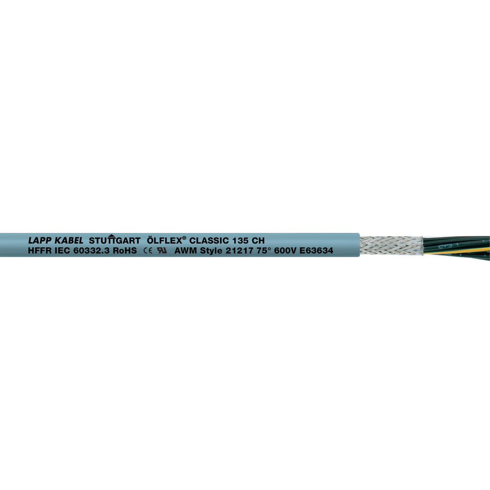 ÖLFLEX Classic 135 CH Halogen Free Shielded Control Cable 3x0.75 - 112 ...