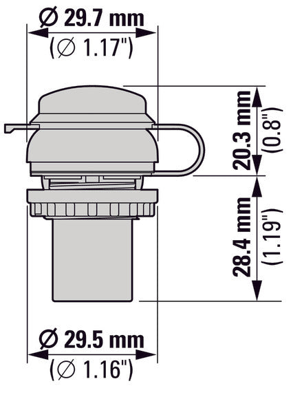 USB 3.0 Type A Titanium Bulkhead Interface - 147539 | Tameson.com