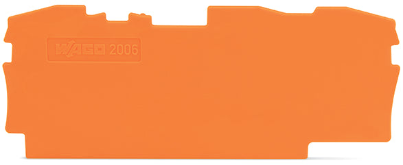 Wago TopJob S End And Intermediate Plate 1mm Orange - 2006-1392 [20 Pi ...