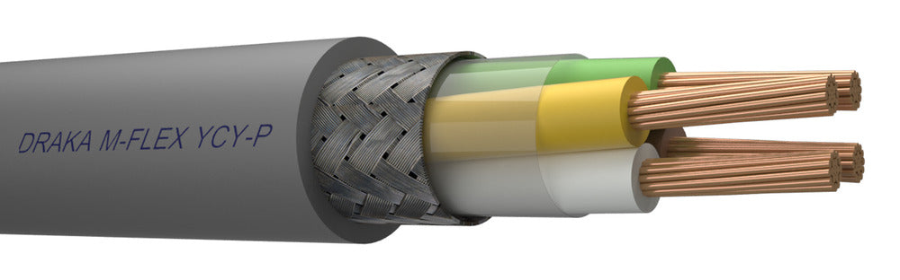 Draka M-Flex YCY-P Shielded Control Cable 2x2x0.5 - 126680 [10 Meters ...