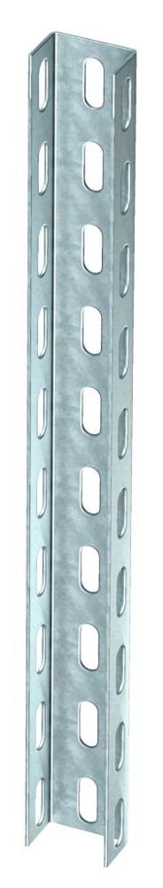 Perforated U Support Bracket 50x30x400mm Galvanized Steel - 6342306 ...