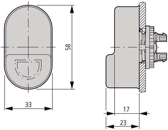 Eaton M22-T-DD Double Actuator Protection Membrane - 216396 | Tameson.com