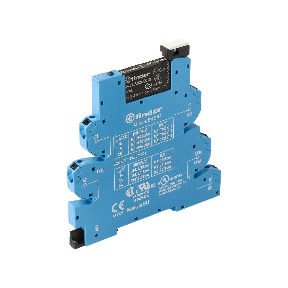 Finder MasterBASIC 6A Interface Relay 24V AC/DC - 39.01.0.024.0060 ...