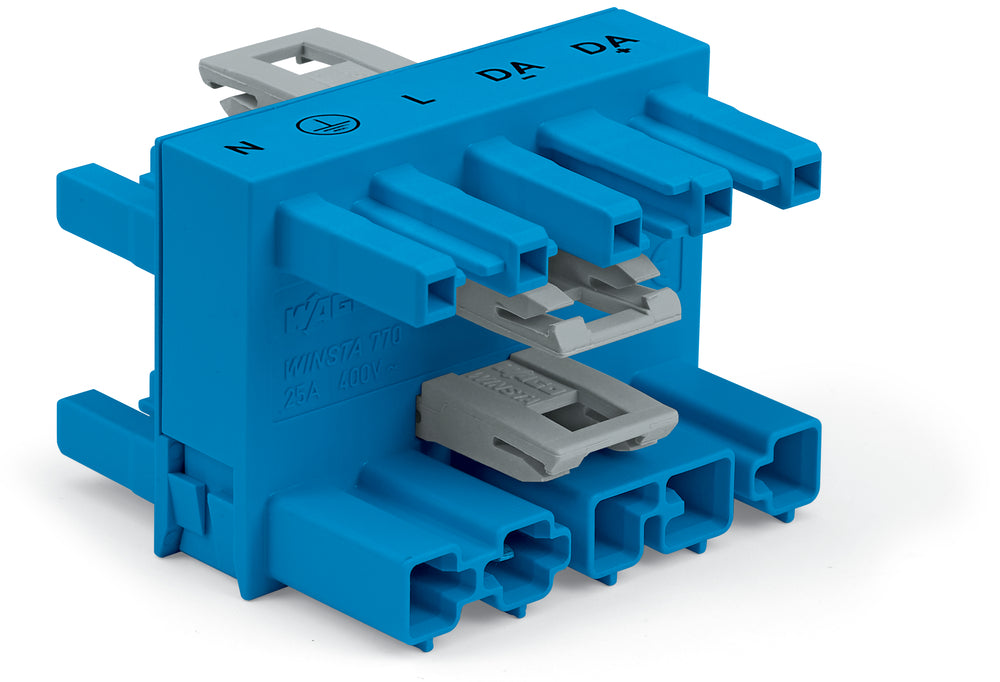 Wago 770-618 5-Pole Distribution Connector 3-Way Blue - 770-618 ...