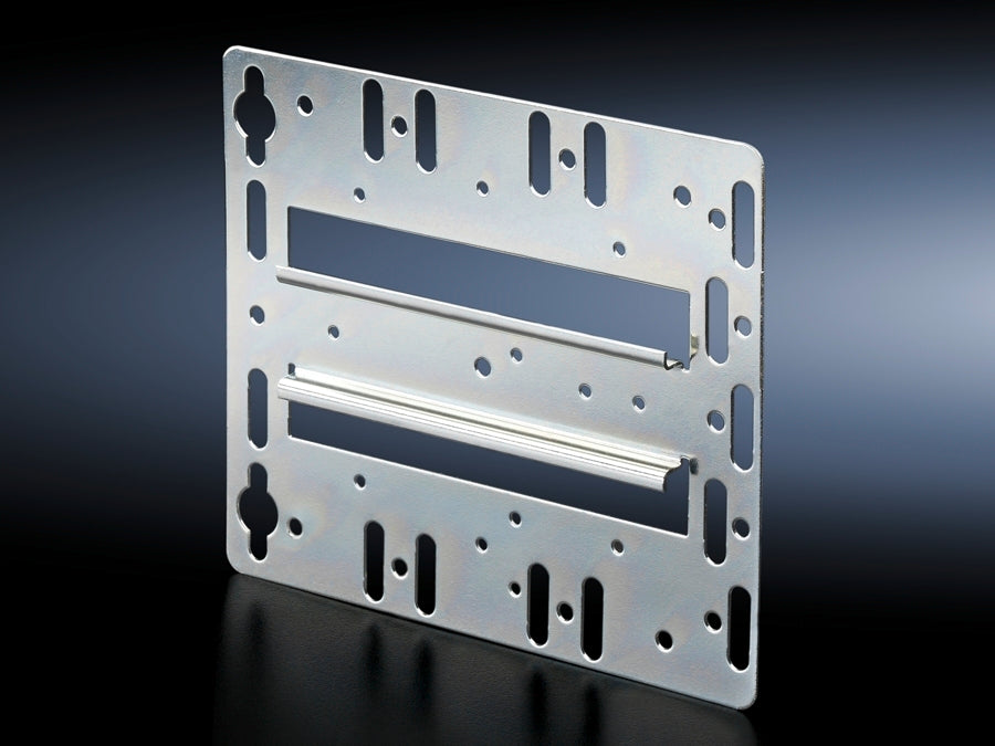Rittal TS Mounting Plate With Integrated DIN Rail - 7526964 | Tameson.com