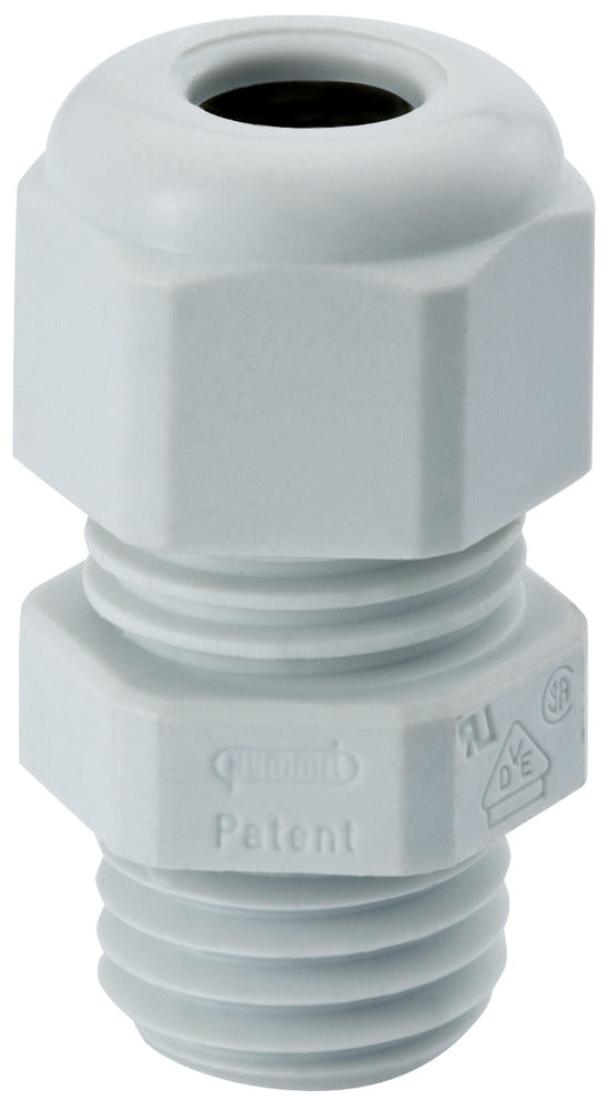 Hummel HSK-K M12 Cable Gland PA Gray - 1209120050 [10 Pieces] | Tameson.com