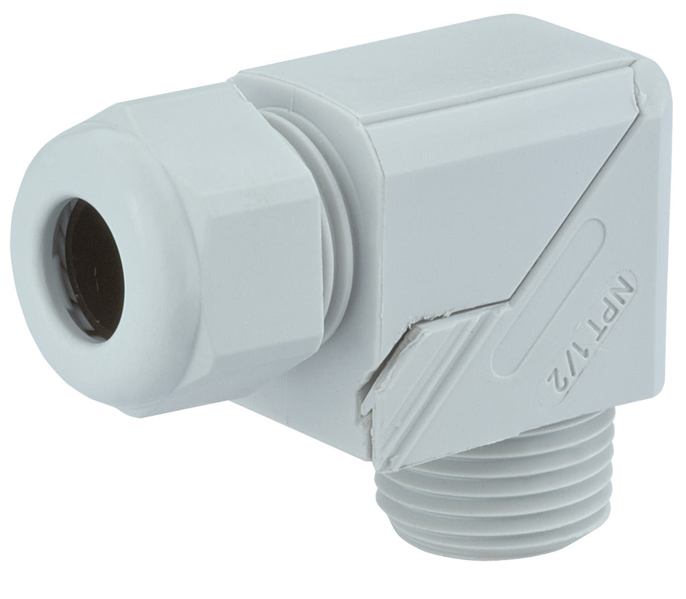 HSK-W M25 Angular Cable Gland Polyamide Gray - 1313250051 | Tameson.com