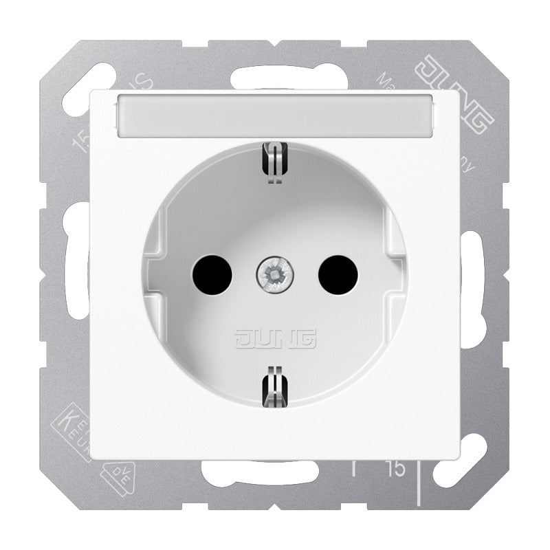 JUNG A500 Wall Socket With Text Field 16A 250V (European Socket) - A15 ...