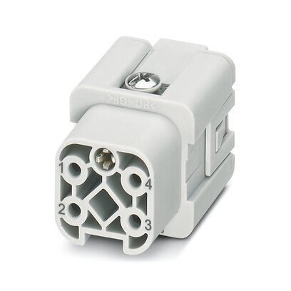 Phoenix Contact D7 4-Pole Push-In Socket Connector - 1585281 | Tameson.com