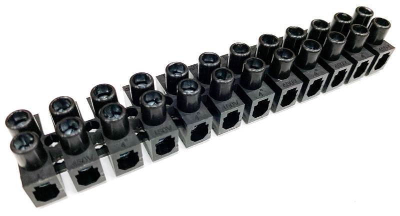 Conex Terminal Strip 12P Black 10-25mm² 750V - CH PA60P12BK [2 Pieces ...