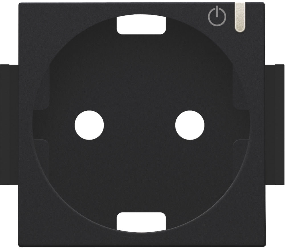 Niko Pure Smart Socket Cover Plate Black - 161-66930 | Tameson.com
