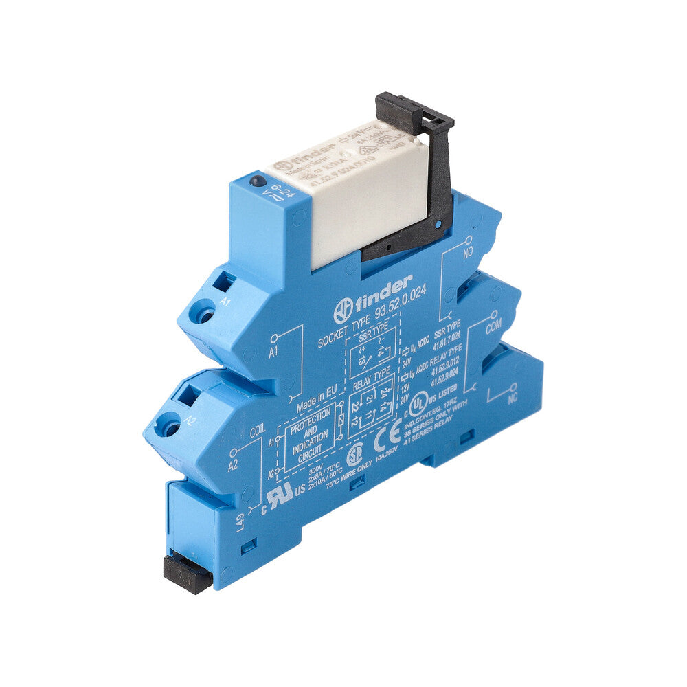 Finder Interface Relay 24V 8A Dual CO Screwless Terminal - 38.62.0.024 ...