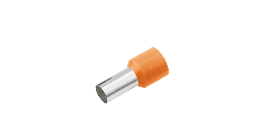 Insulated Wire End Ferrules DIN 46228 4.0mm Orange - 180952 [200 Pieces] | Tameson.com