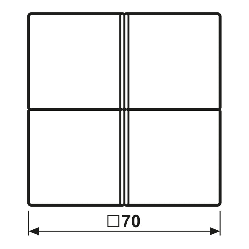 Jung F40 LS 4 Button KNX Control Panel Matt White - LS404TSAWWM ...