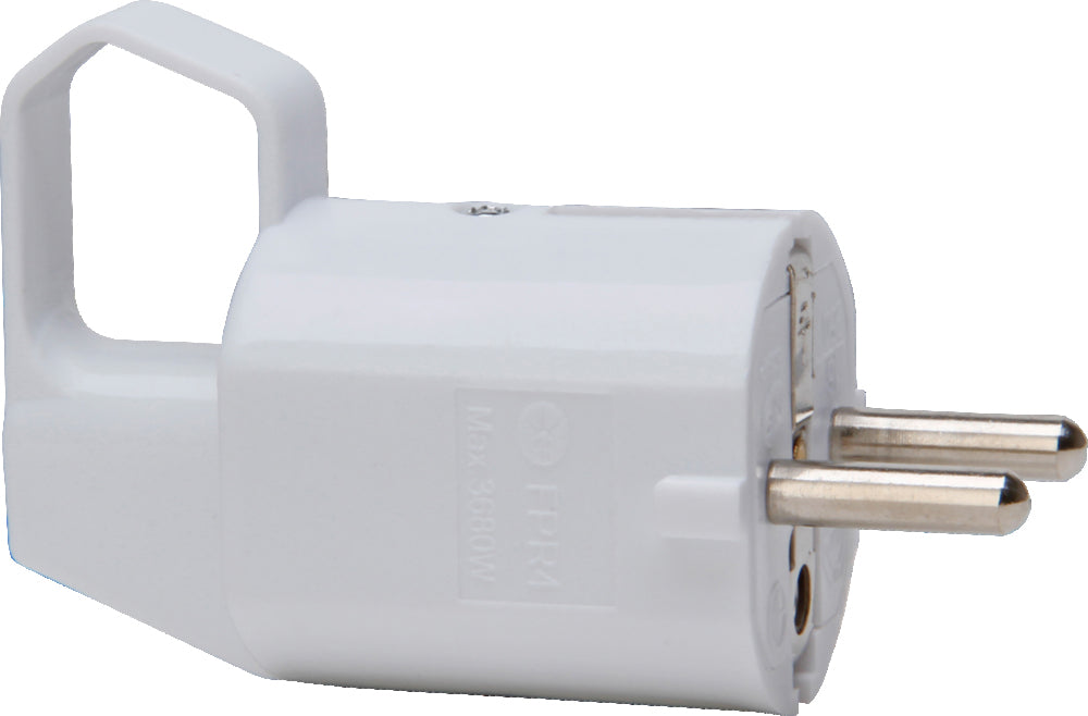 Right Angle Grounded Plug CEE 7/VII With Strain Relief - 170313001 [10 ...