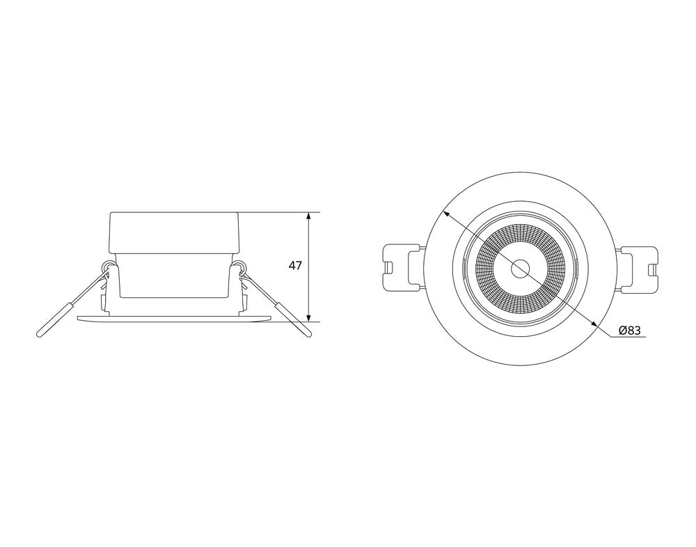 Opple LED Chiara 6W Recessed Spotlight 2700K White - 541003410900 ...