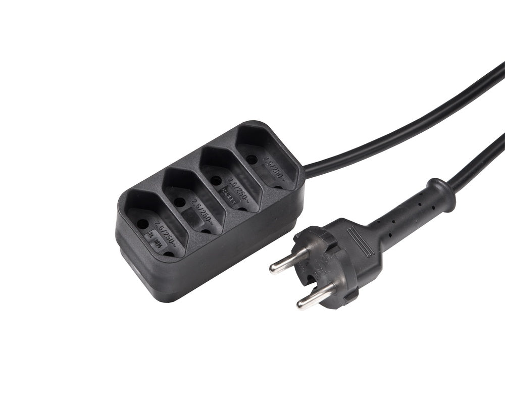 Martin Kaiser 4-Way Euro Power Strip 2.5A Non-Grounded - 1014ZL/15/SW ...