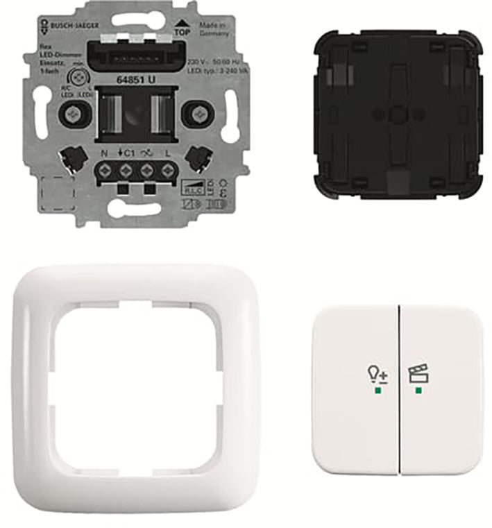 ABB Busch Free Home Wireless Flex Dimmer Set Reflex 214 - 2CKA006200A0 ...
