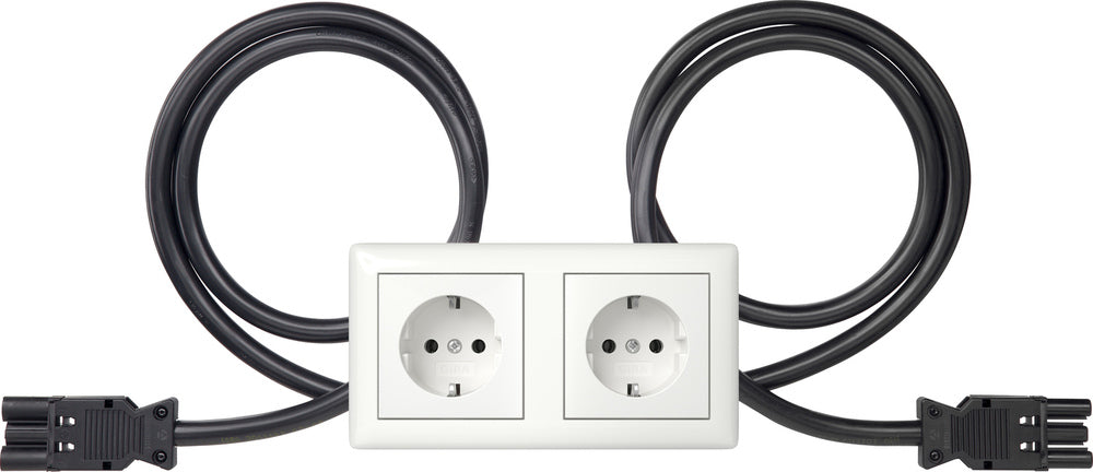 Gira Standard 55 Dual SCHUKO Socket Outlet 16A 250V - 483103 | Tameson.com