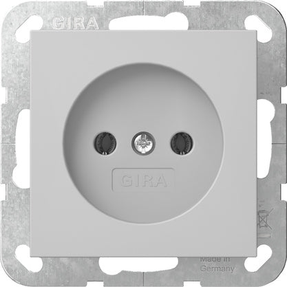 Gira System 55 Socket Outlet 2-Pole 16A 250V Grey Matt - 4480015 ...