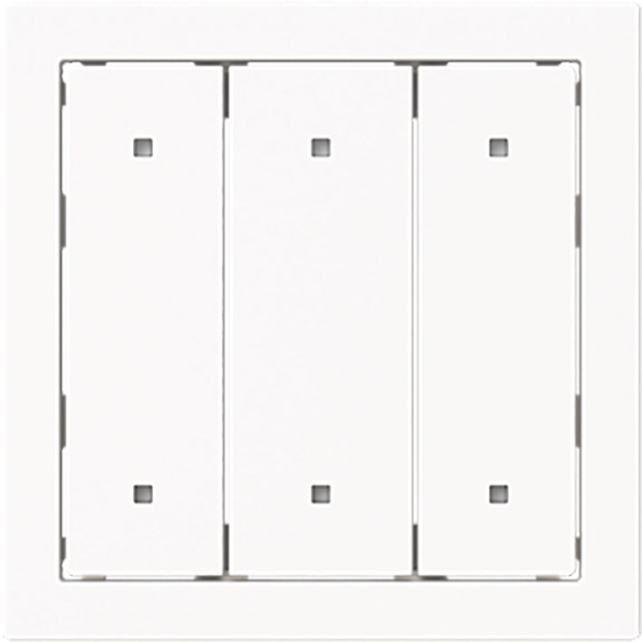 ABB Busch Triple Electronic Push Switch Cover White - 2CKA001751A3330 ...