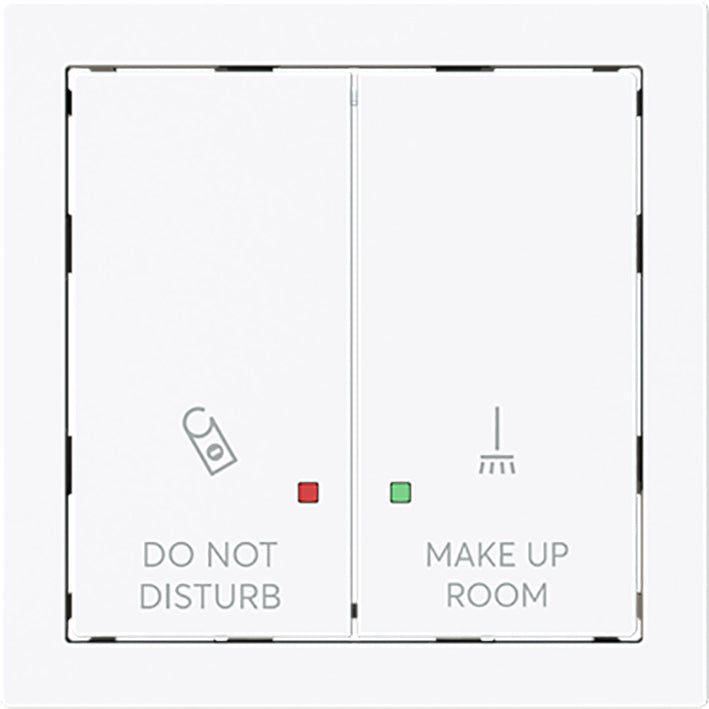 ABB Dual Rocker Switch Hotel Room Status Panel White - 2CKA001751A3313 ...